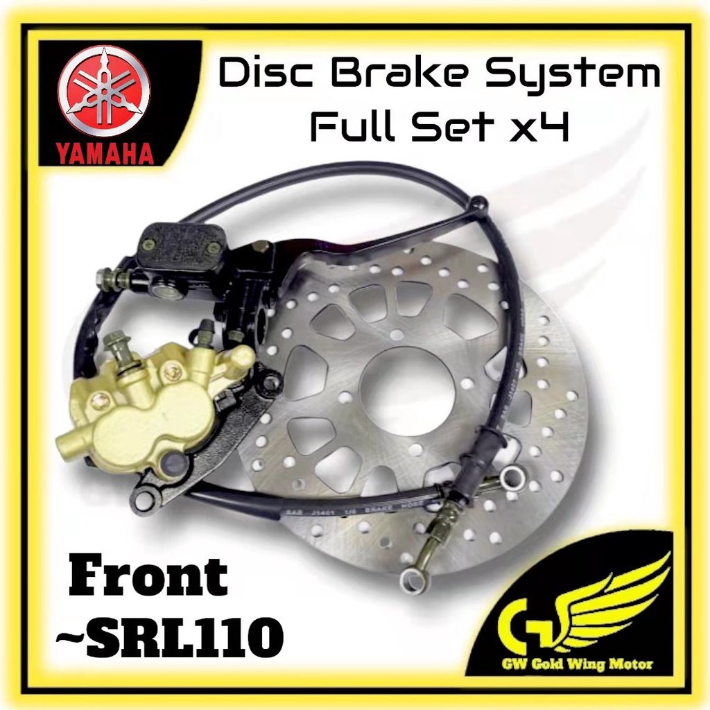 YAMAHA SRL110 Z ZR FRONT DISC BRAKE PLATE MASTER PUMP & CALIPER ASSY ...