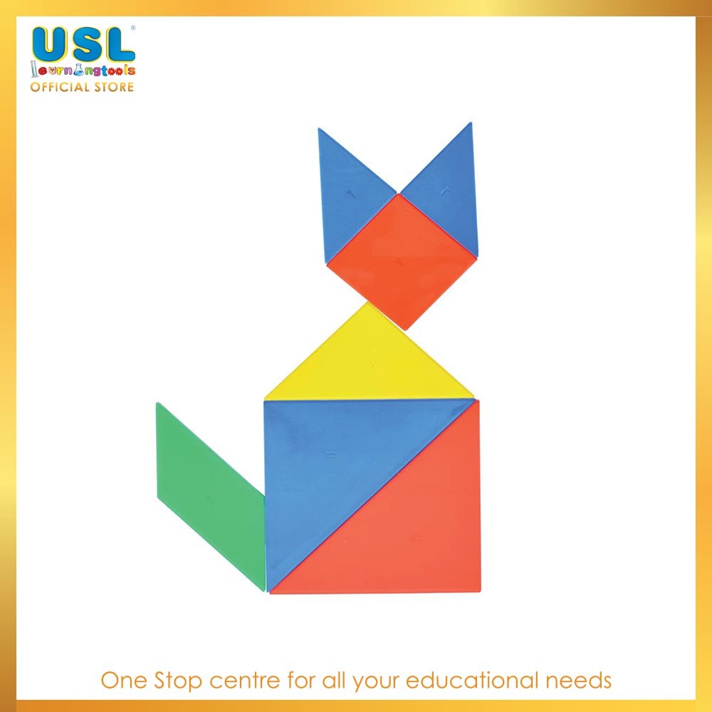 Transparent Tangram Set - Manipulative & Mathematics | Shopee Malaysia