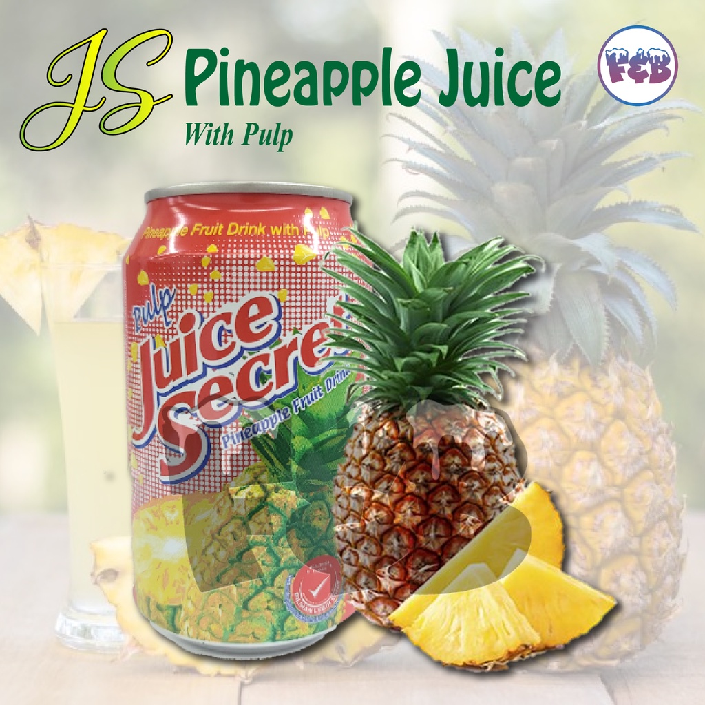 JS PINEAPPLE JUICE With Pulp Canned Drink 300ml | Shopee Malaysia