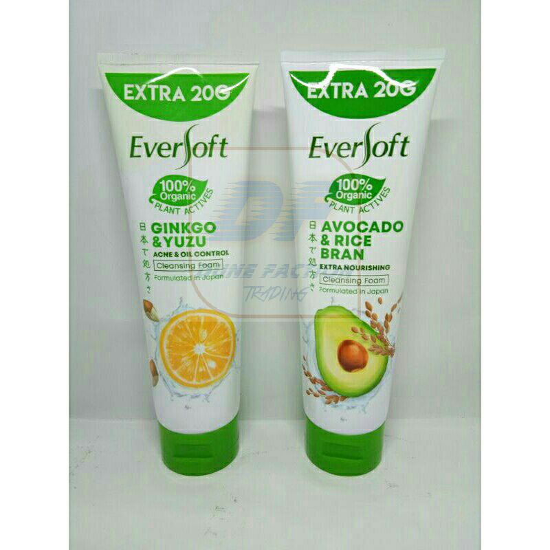 Eversoft Facial Cleanser Foam 100gm (+20gm) = 120gm | Shopee Malaysia