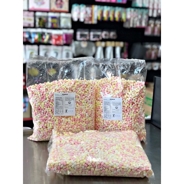MINI MARSHMALLOW COLOUR 1KG (HALAL) / COLOUR MARSHMALLOW 1KG (HALAL ...