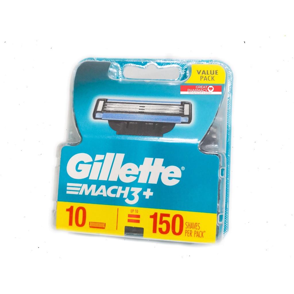 Gillette Mach 3+ Cartridges Refill 10s | Shopee Malaysia