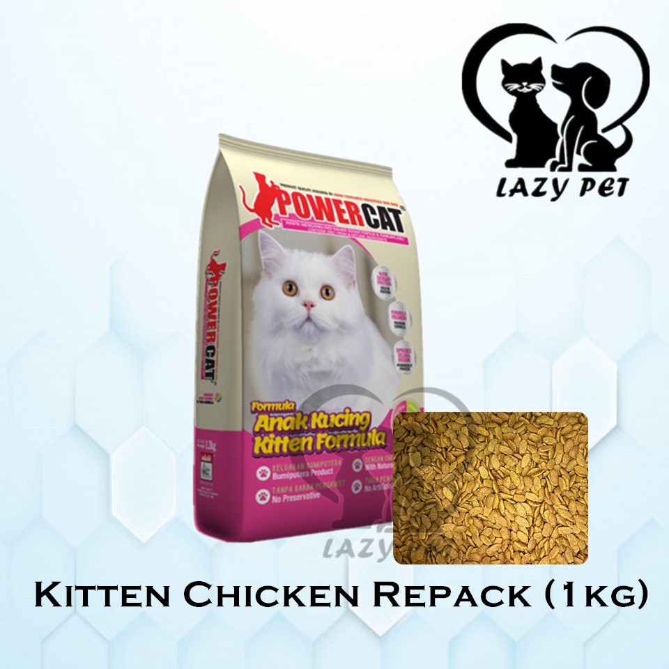 Power Cat Kitten Formula (Cat Food) 1KG (Repack) | Shopee Malaysia