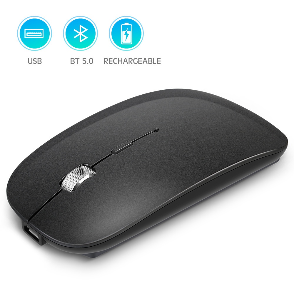 Jomaa New Metal Roller Bluetooth Mouse 2.4G Wireless Mouse Bluetooth 5. ...