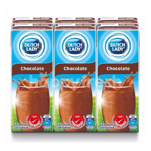 Dutch Lady PureFarm Chocolate UHT 200ml x 6 Unit Milk Susu Dutch Lady ...