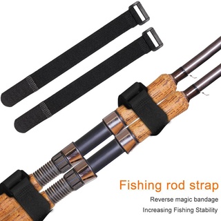2.0 x 20-60cm Fishing Rods Tape Belt Spinning Rod Straps Holders Magic ...