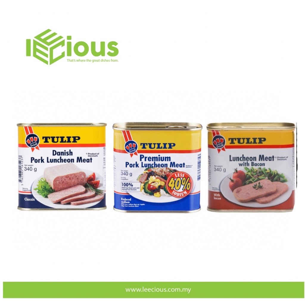 LEECIOUS Tulip Danish Pork Luncheon Meat / Premium Pork Luncheon Meat ...