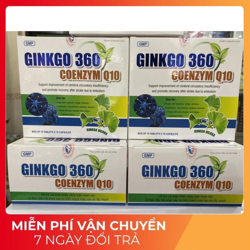 Brain SUPPLEMENT TO PREVENT Stroke-GINKGO 360 COENZYM Q10 (100 tablets ...