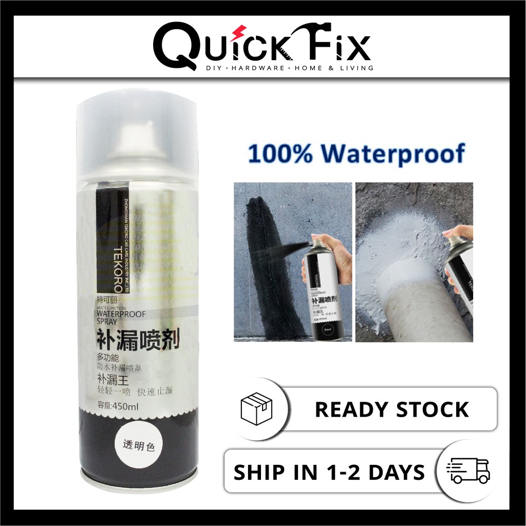 QuickFix Waterproof Leak Seal Repair Spray Cracks Stop Leaking Sealer ...