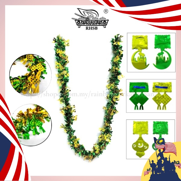 RAYA SALES RAYA TINSEL / RAYA DECORATION / HIASAN HARI RAYA / HIASAN ...