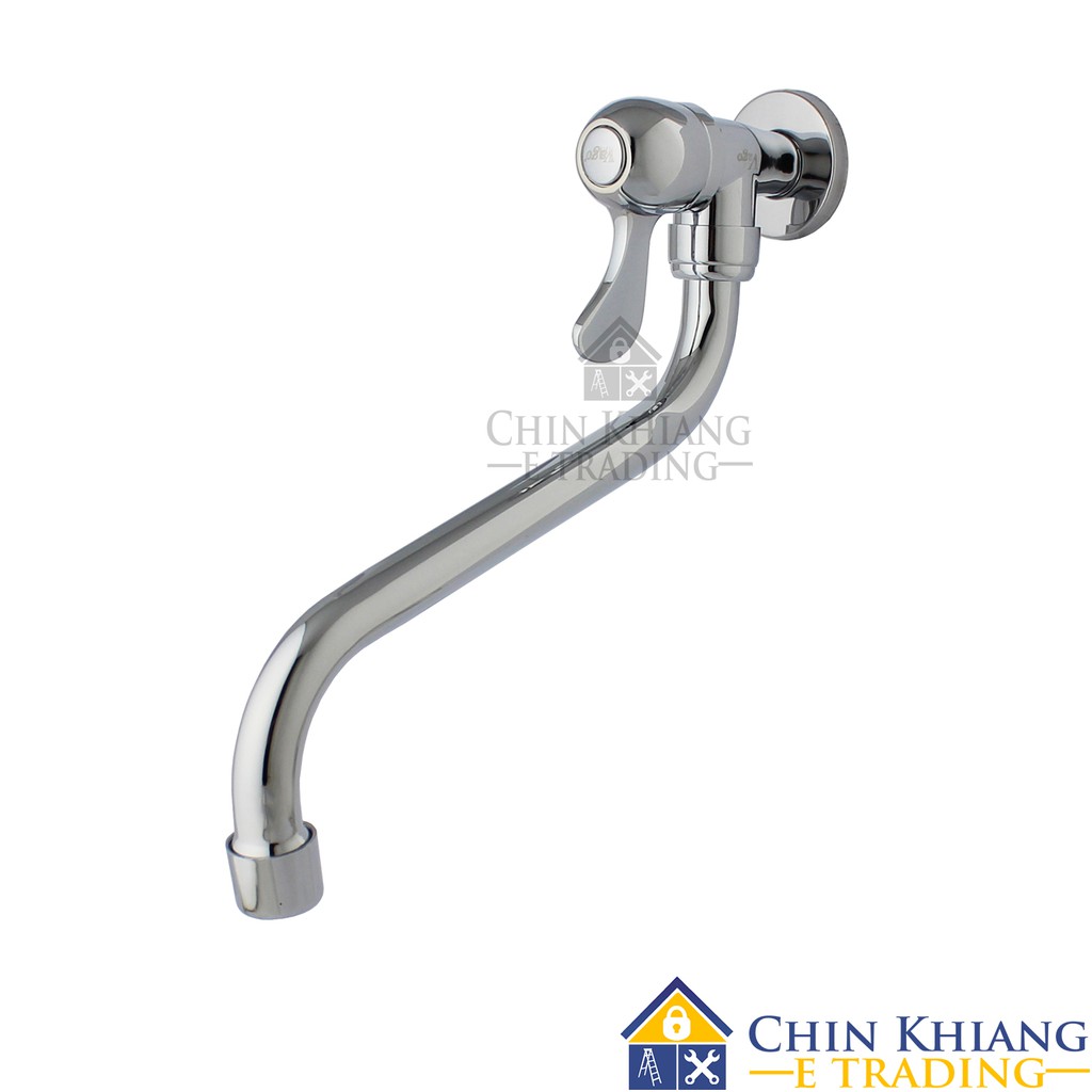 Vago V161S Wall Mounted Low Neck Kitchen Sink Water Tap Faucet Kepala ...