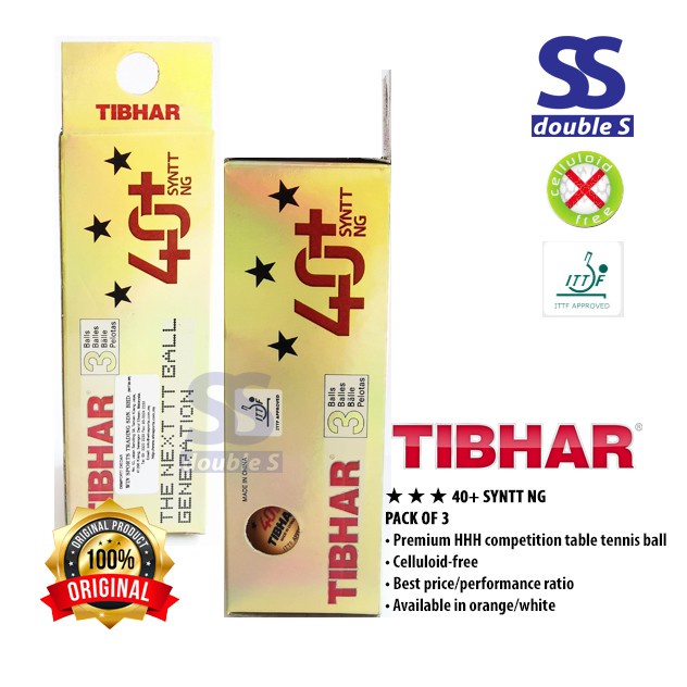 kobe TIBHAR Table Tennis Ball / Bola Ping Pong /3 star 40+ Syntt NG ...