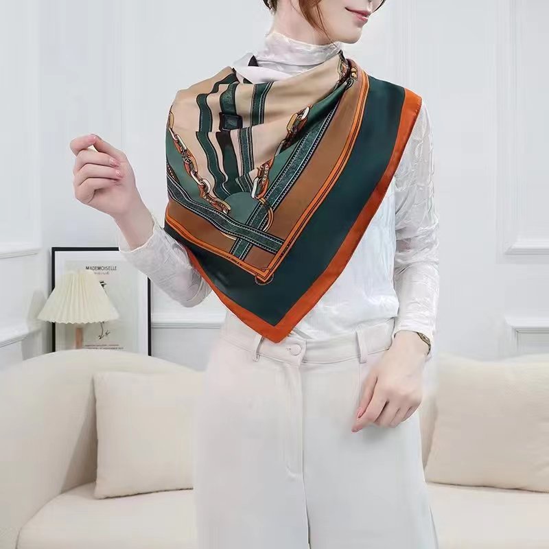 LISA Fashion Scarf Square Scarf Musilim Bawal Printed Scarf women Lady ...