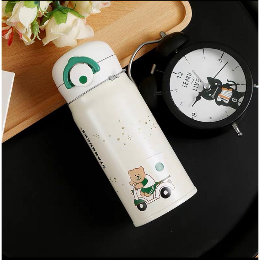 Starbucks Limited Cooperating White Bear Stainless Steel Thermos Flask | Shopee Malaysia