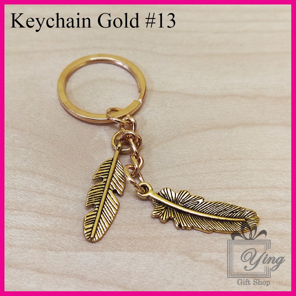 🎁Ready Stock🎁 DIY/Handmade Multi Design Gold Metal Keychain / Rantai ...