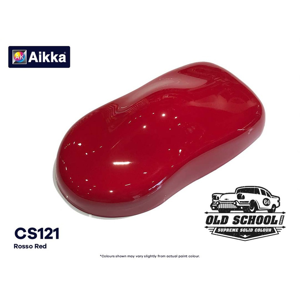 AIKKA CS121 ROSSO RED OLD SCHOOL SUPREME SOLID COLOUR 2K CAR PAINT | Shopee Malaysia