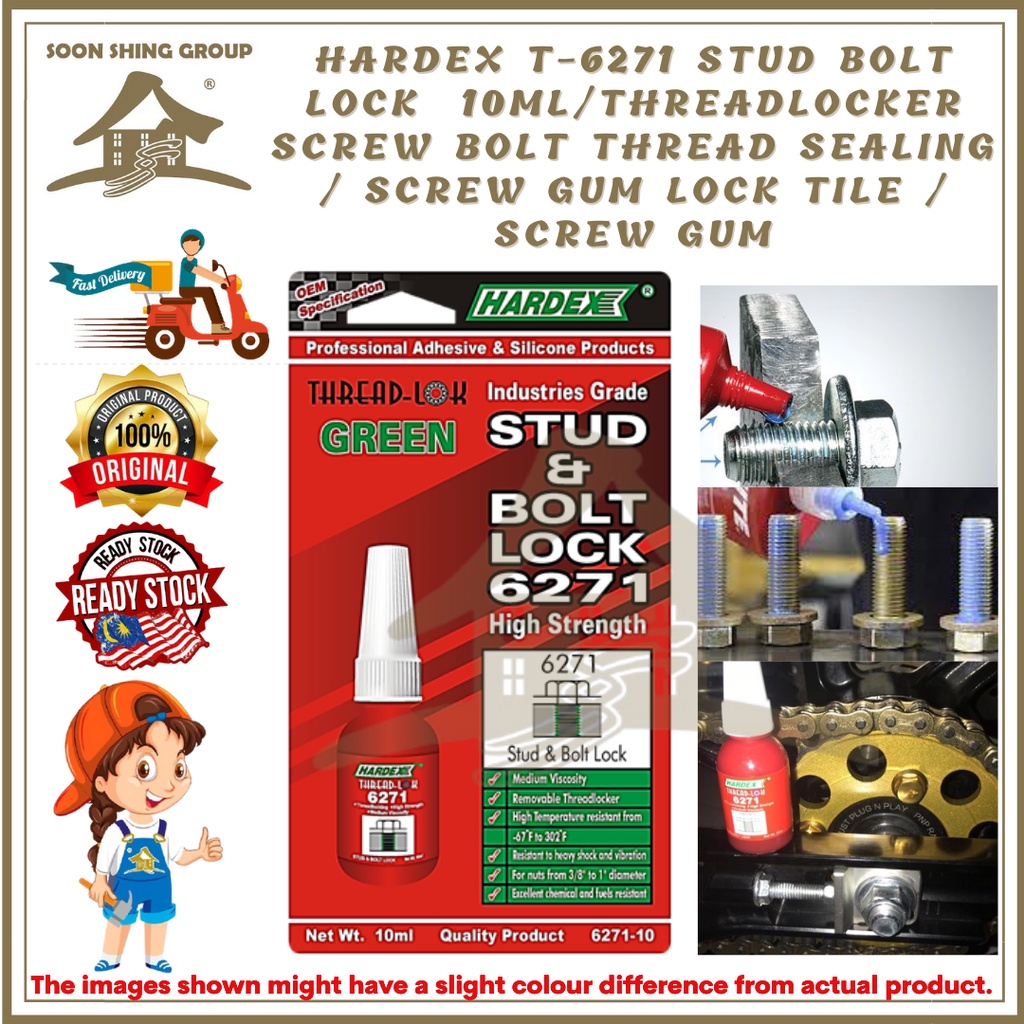 HARDEX T-6271 STUD BOLT LOCK 10ML/Threadlocker Screw Bolt Thread ...
