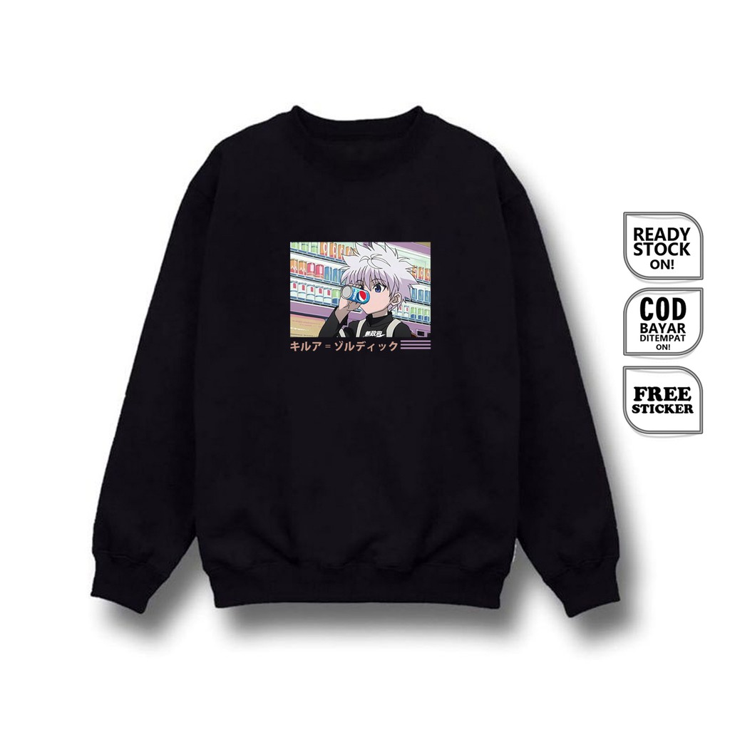 Sweater CREWNECK HUNTERXHUNTER KILLUA ZOLDYCK ANIME MANGA Japanese ...