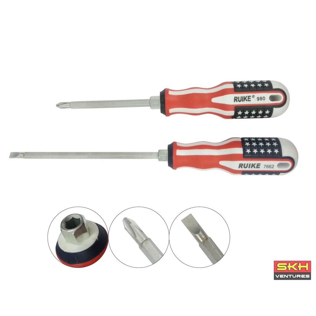 RUIKE 7662 6inch 2 in 1 Screw Driver | Shopee Malaysia