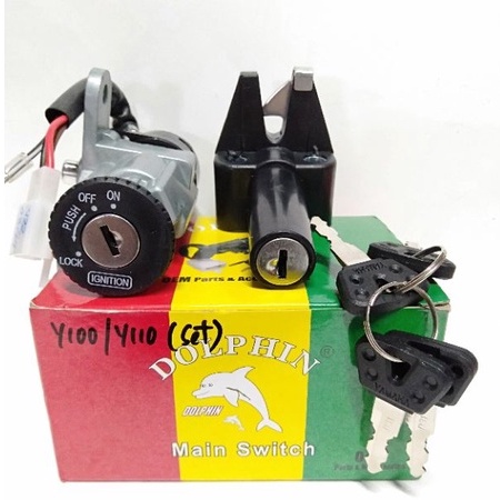 YAMAHA Y100 SPORT Y110 SS MAIN SWITCH SET KEY SUIS KUNCI SET SUIZ KEY ...
