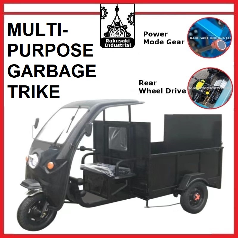 MULTI-PURPOSE GARBAGE CARRIER ELECTRIC TRIKE 1200W / 1300W / 1500W ...