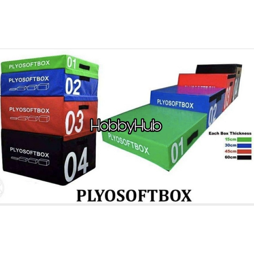 Plyo Box Soft Foam Velcro Fitness Crossfit Gym Training Jumping Set ...