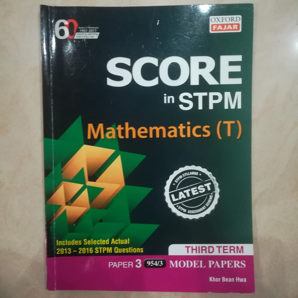 STPM Sem 3 Mathematics (T) Oxford Jafar (DWIBAHASA) | Shopee Malaysia