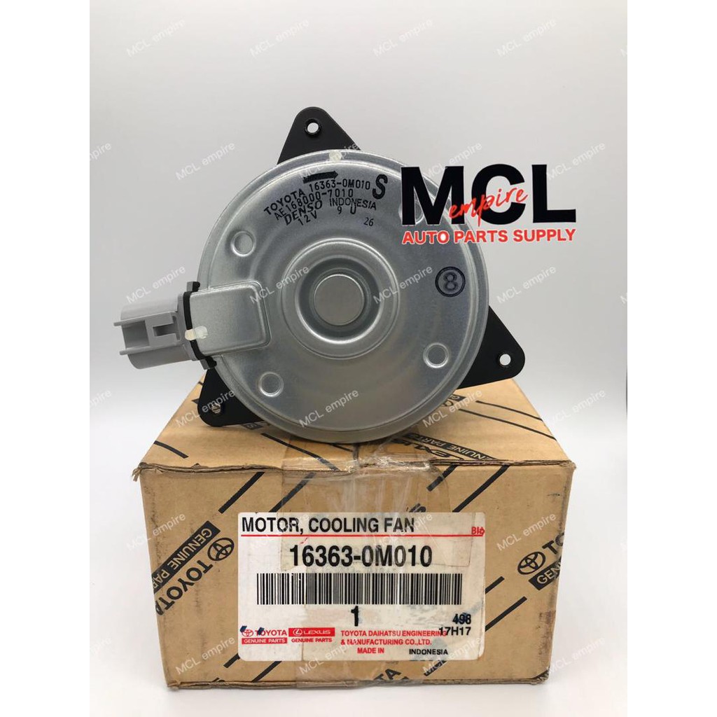 100% Original Toyota Radiator Fan Motor - Toyota VIos,NCP92,NCP93 16363 ...