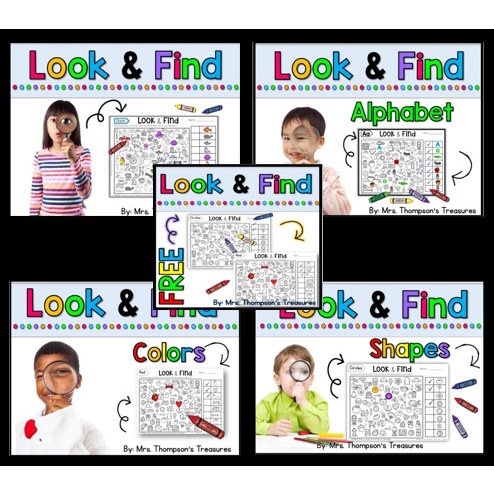 089 (PDF) Look and Find I English 5 sets I Aktiviti Inggeris TadikaI ...