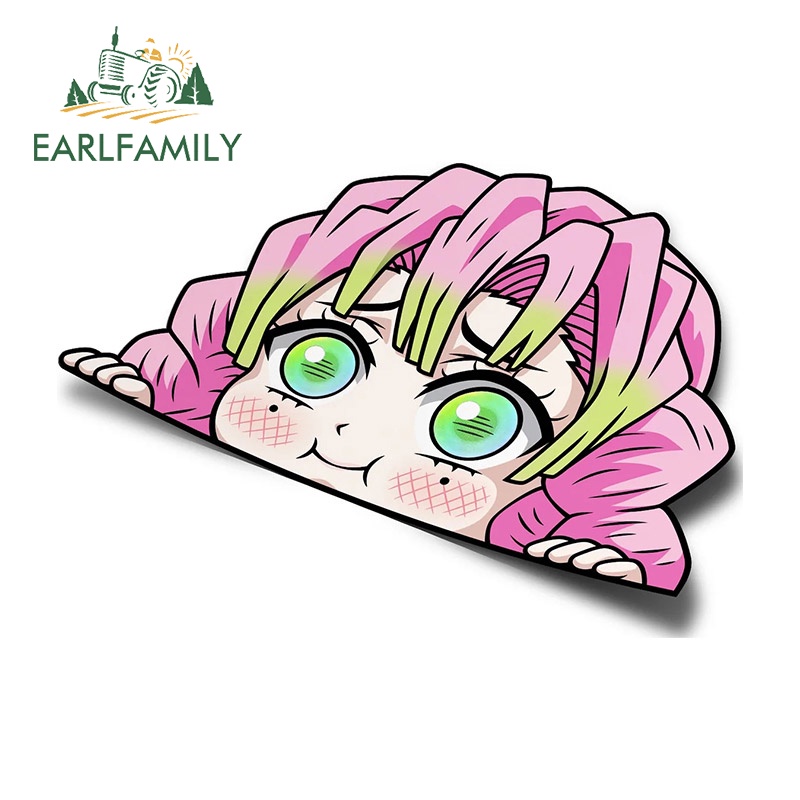 EARLFAMILY 13cm x 9cm Mitsuri Peeker Car Stickers Laptop Anime Windows ...