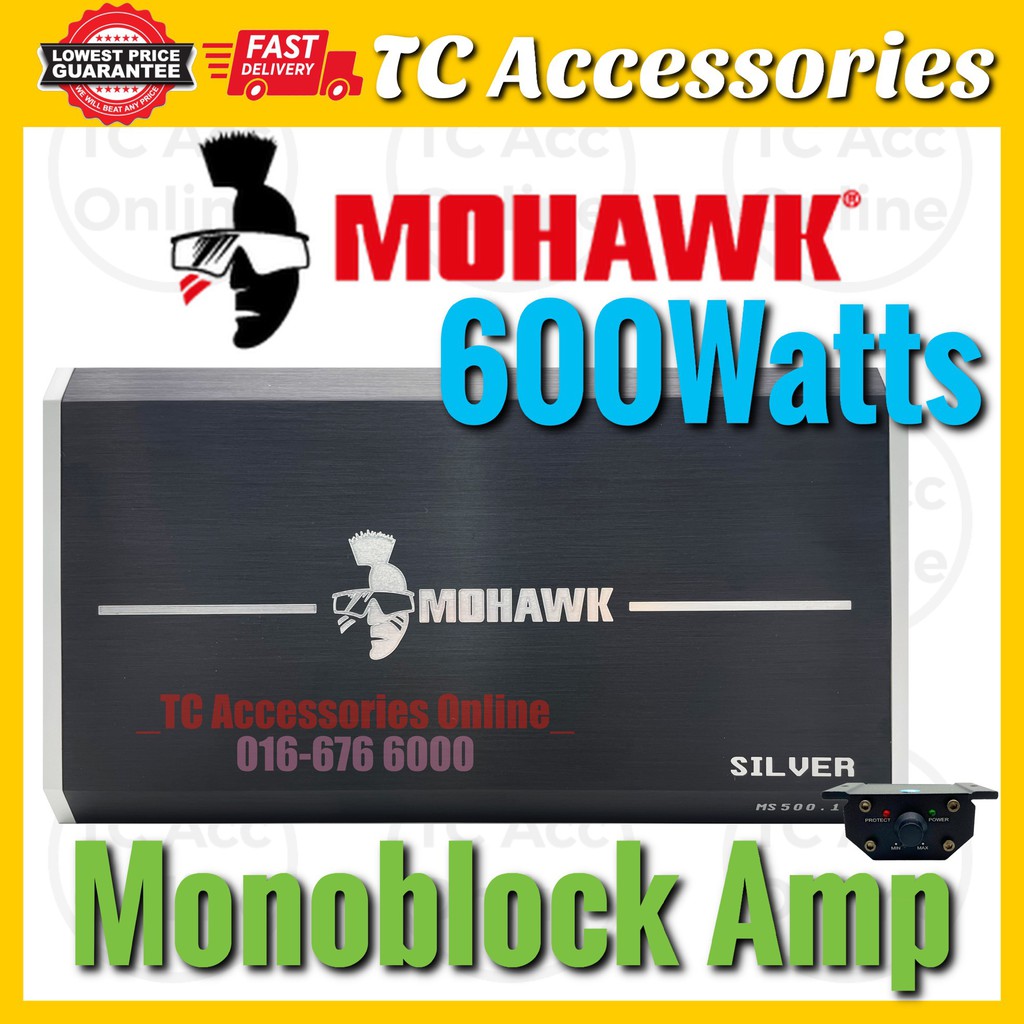 MOHAWK SILVER MONOBLOCK AMPLIFIER 600W - MS500.1 | Shopee Malaysia