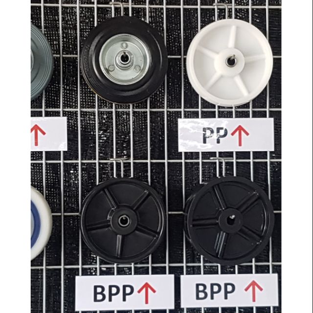 Triple S 3.5"/4"/5"/6" Quality PP wheel Only DIY Roda plastic | Shopee ...