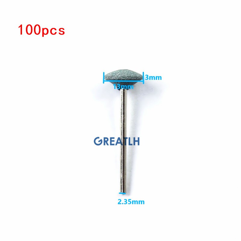 Dental Green Stone Burs Gravel Ceramic Burs 2.35mm Shank Medium ...