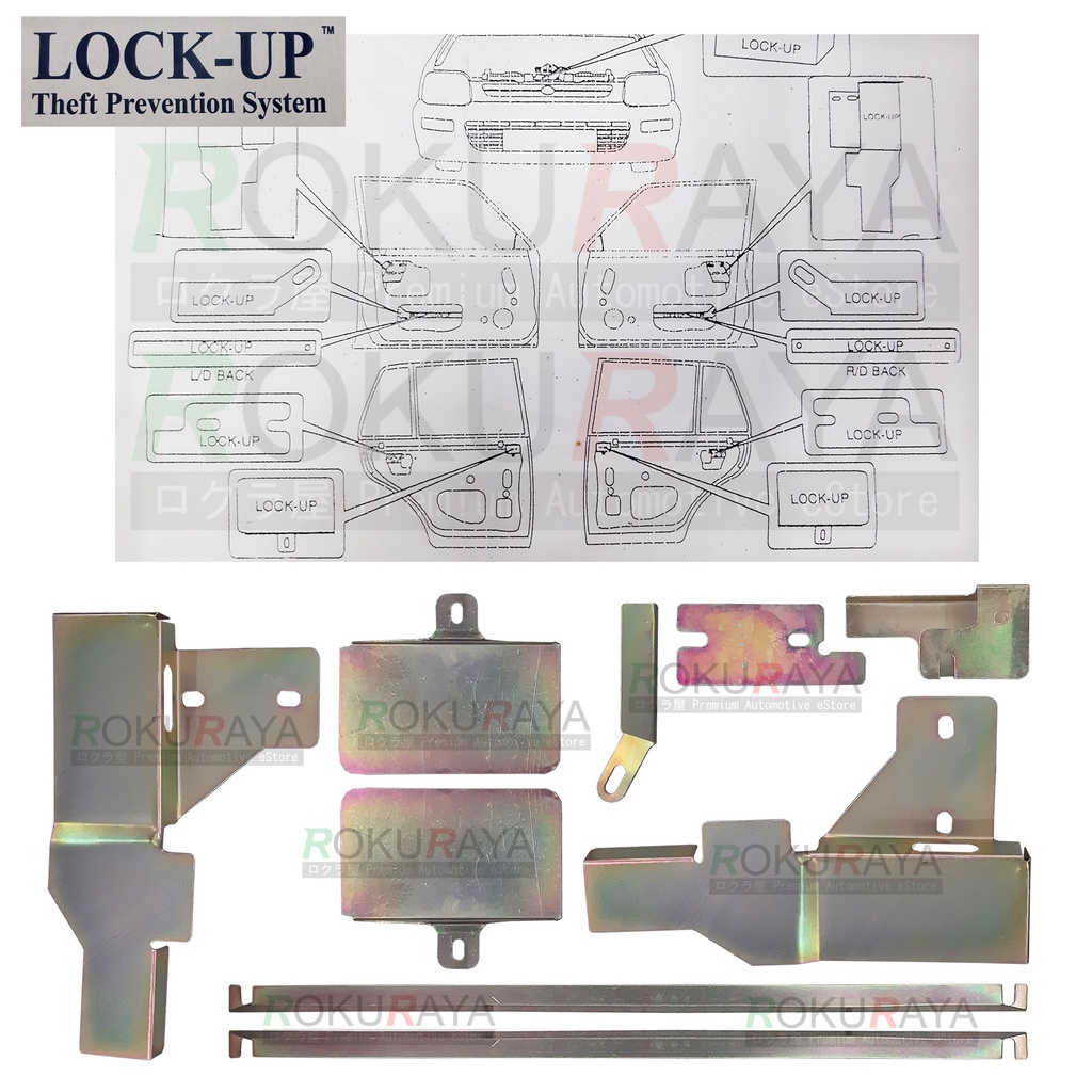 Perodua Kancil Kelisa Alza Myvi Kenari Kembara Viva Lock Up Anti Theft ...