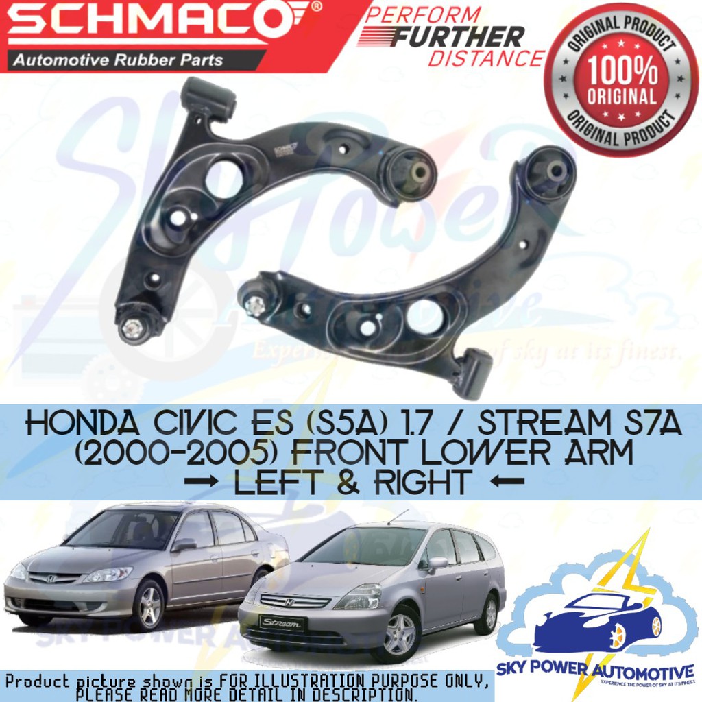 HONDA CIVIC ES (S5A) 1.7 / STREAM S7A (2000-2005) SCHMACO LOWER ARM ...