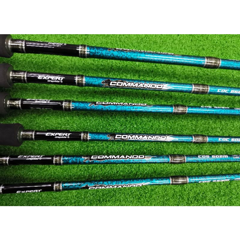 Expert Graphite Commando Spinning And Casting Fishing Rod | Shopee Malaysia