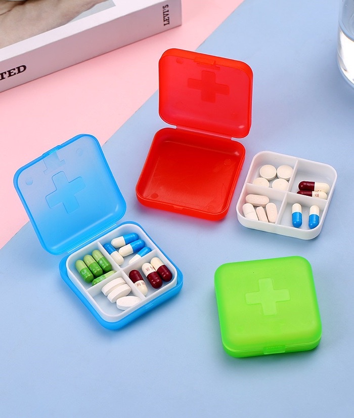 Pocket Travel Pill Box Portable Detachable Medicine Case Ubat Kotak ...
