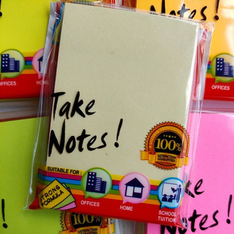 Niso Sticky Notes 3"x 2" / 3"x 3" / 3"x 4" 100 Sheets | Shopee Malaysia