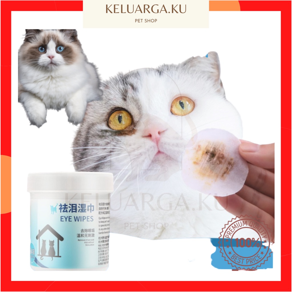 🔥READY STOCK 🔥PREMIUM Pet Wipes Dogs Cats Eye Grooming Tear Stain Remover Cleaning Wet Towel Wet ...