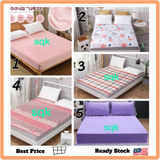 ALAS LAPIK TILAM KALIS AIR (WATERPROOF) |SINGLE, QUEEN & KING| | Shopee ...