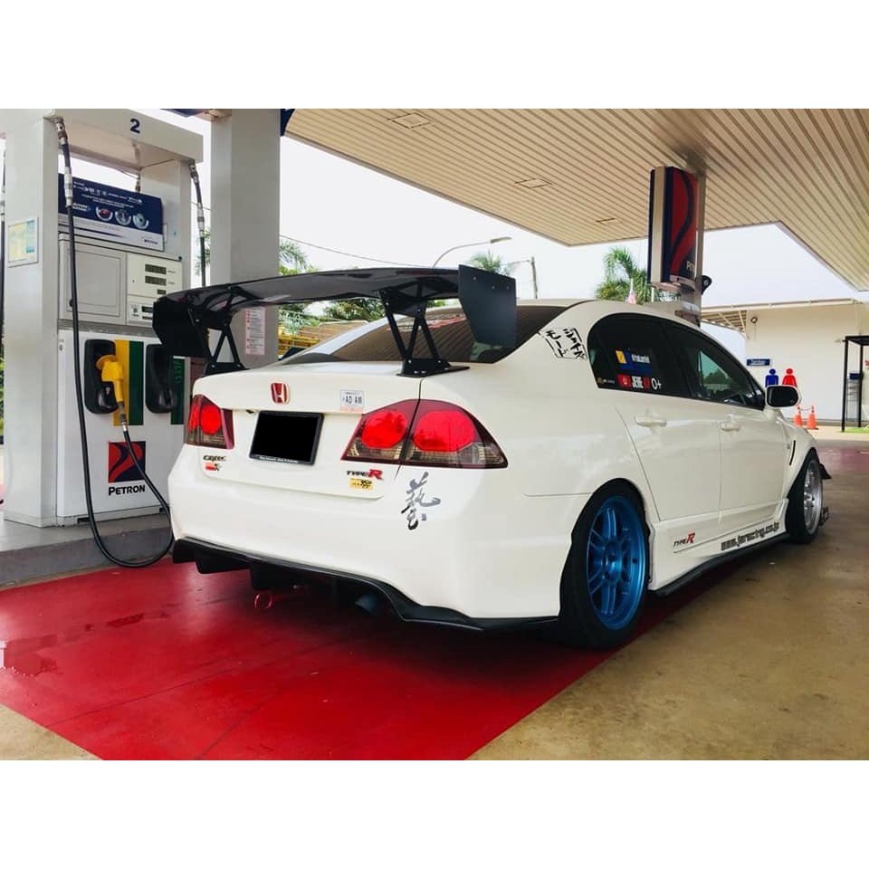 HONDA CIVIC FD 2006 - 2011 ( JS RACING ) REAR DIFFUSER FOR TYPE R BUMPER - FRP | Shopee Malaysia