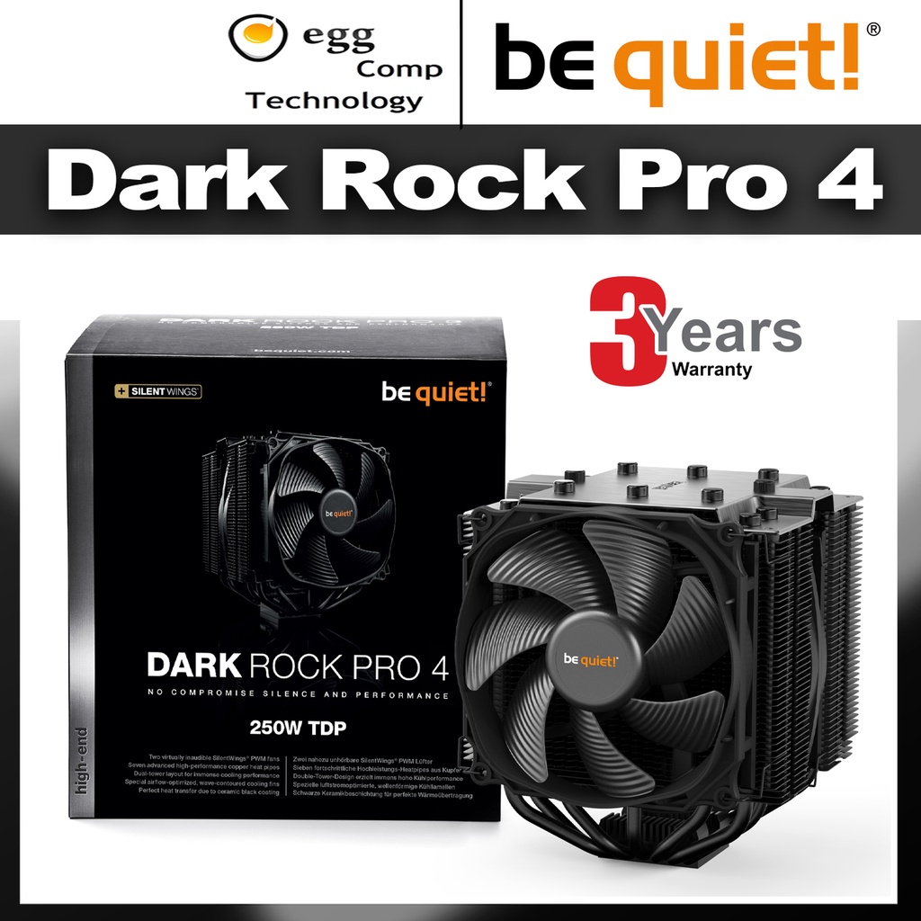 BE QUIET! Dark Rock Pro 4 CPU Cooler (Support Intel 12Gen LGA1700 ...