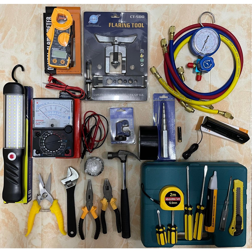 [ FULL SET ] AIRCOND MAN REPAIR TOOLS START AIRCONDMAN NEW WORKER ...