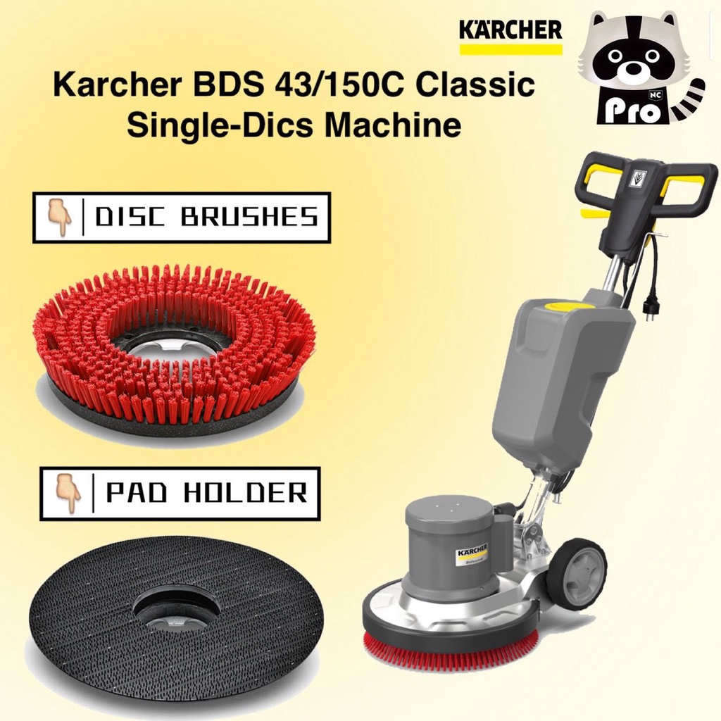 Karcher BDS 43/150 C CLASSIC (Scrubber) C/W PAD DRIVE BOARD & HARD ...