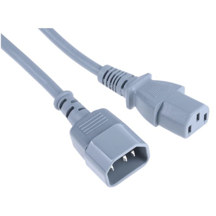 Computer Monitor Power Cord 1m High Quality IEC C14 Input to IEC C13 ...