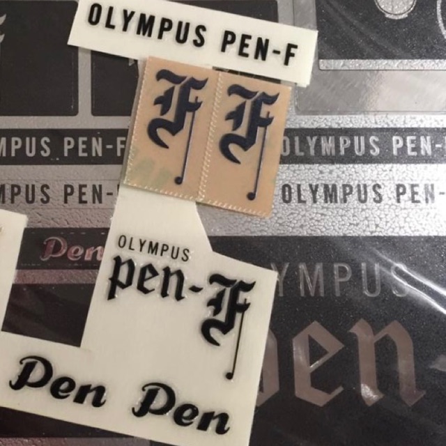 Olympus Pen-F Sticker- Black Color Per Logo ( READY STOCK ) | Shopee ...