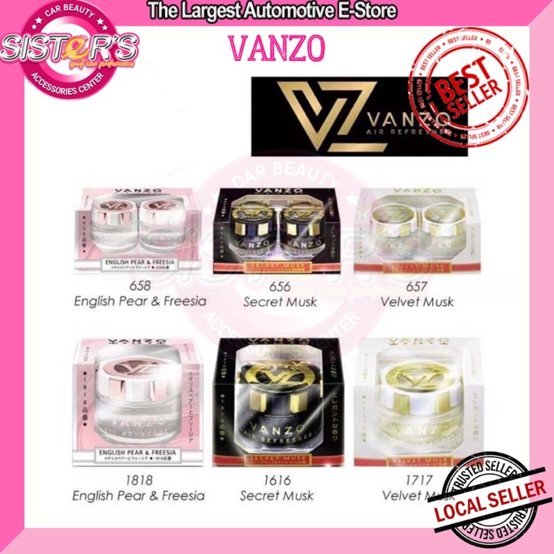 Original Vanzo Duo Series Car Perfume Car Air Freshener Car Refresher ...