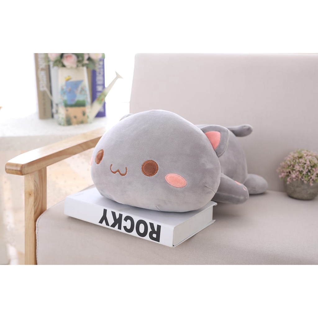 Super cute kitten Plush Toy Bed Doll Anak Patung Kucing Comel 超萌可爱趴姿小猫咪 ...