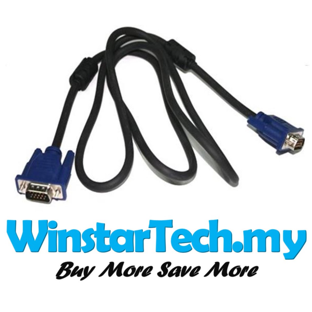 1.5M 3M 5M VGA Cable SVGA HDB15 Male to HDB15 Male Extension Cable ...