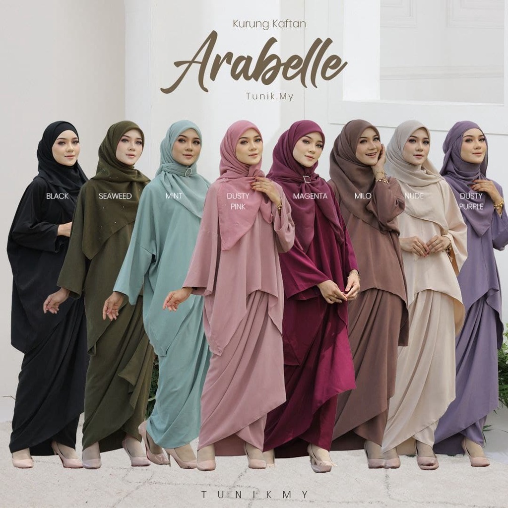| TUNIK | Kurung Kaftan Arabelle & Kain Instant Pario ( Part 1 ...